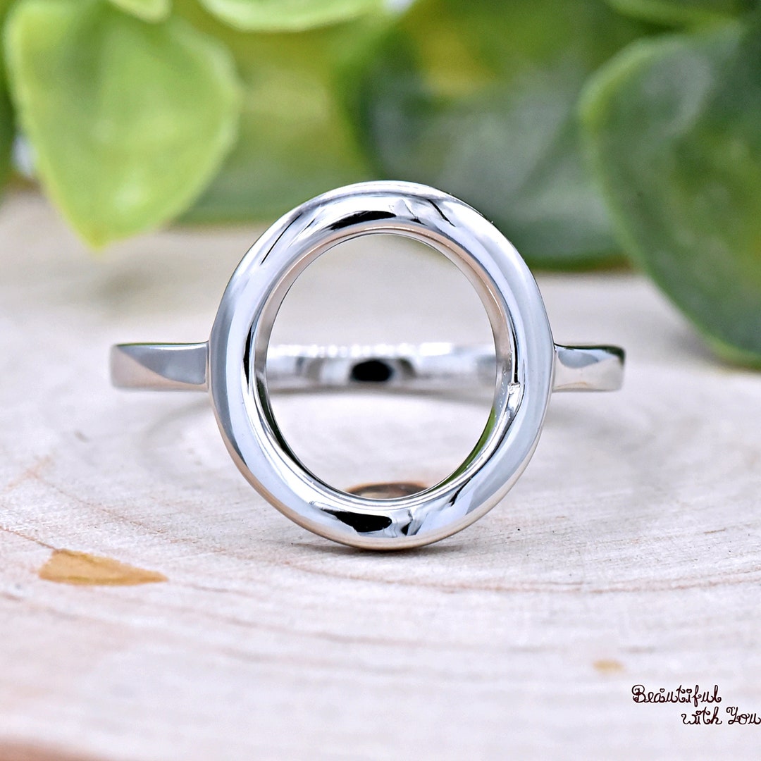 Karma Ring, Open Circle O Ring, Open Circle Ring Silver, 925 Sterling ...