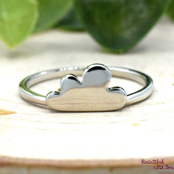 Cloud Ring 925 Sterling Silver Cloud Ring Nature Inspired - Etsy
