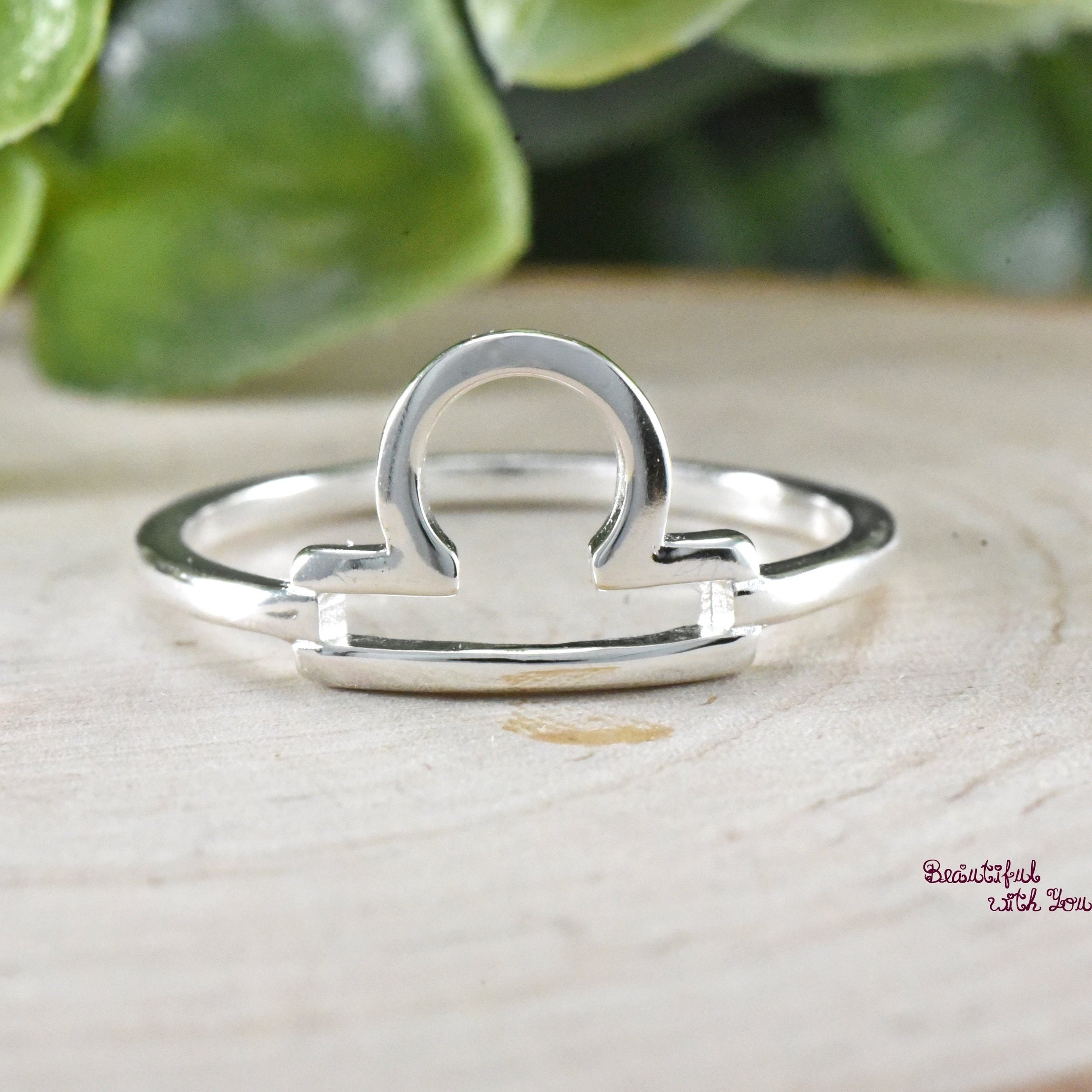 Anillo de signo del zodiaco anillo de libra anillo de signos | Etsy