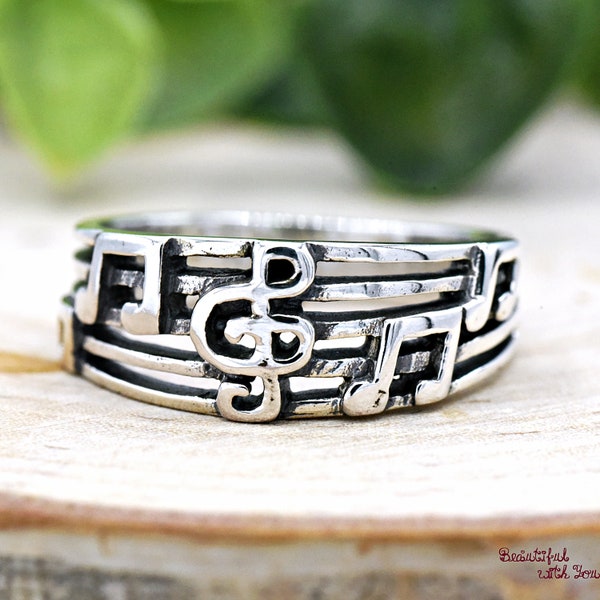 Music Note Ring - Etsy