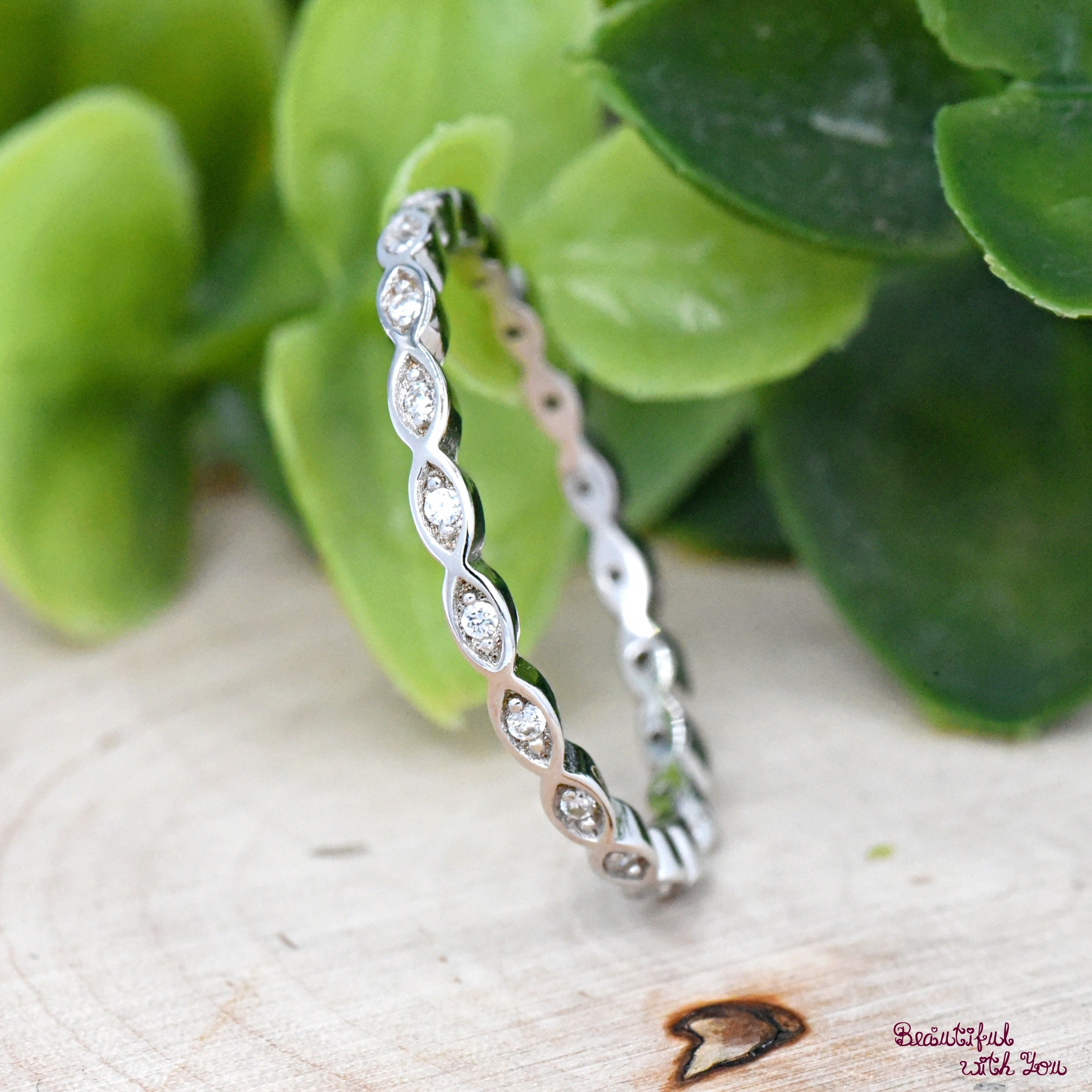 Full Eternity Thumb Band 2mm Skinny Thin Eternity Ring Silver - Etsy