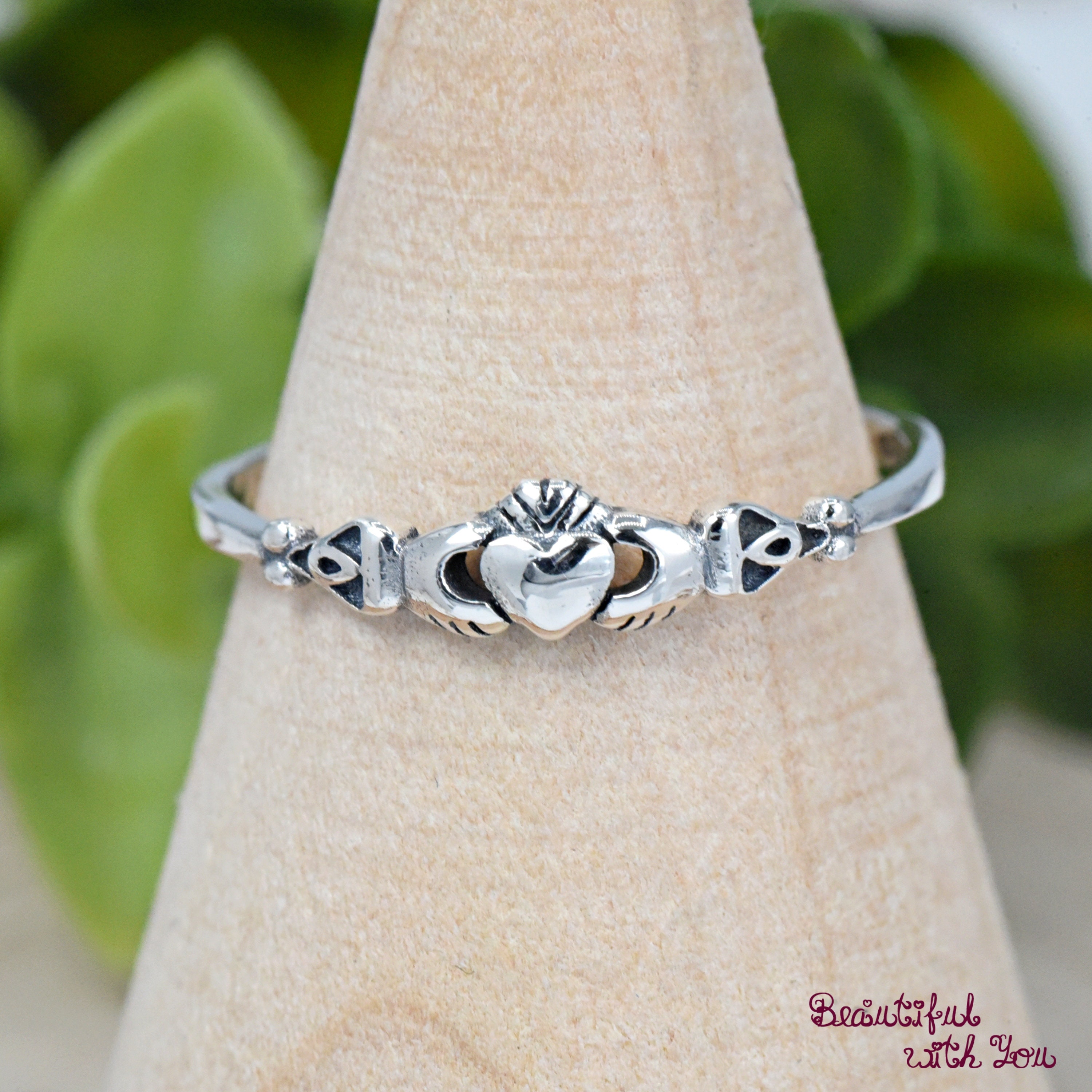 Petite Tiny Irish Claddagh Ring Girls Womens Teens Childrens - Etsy