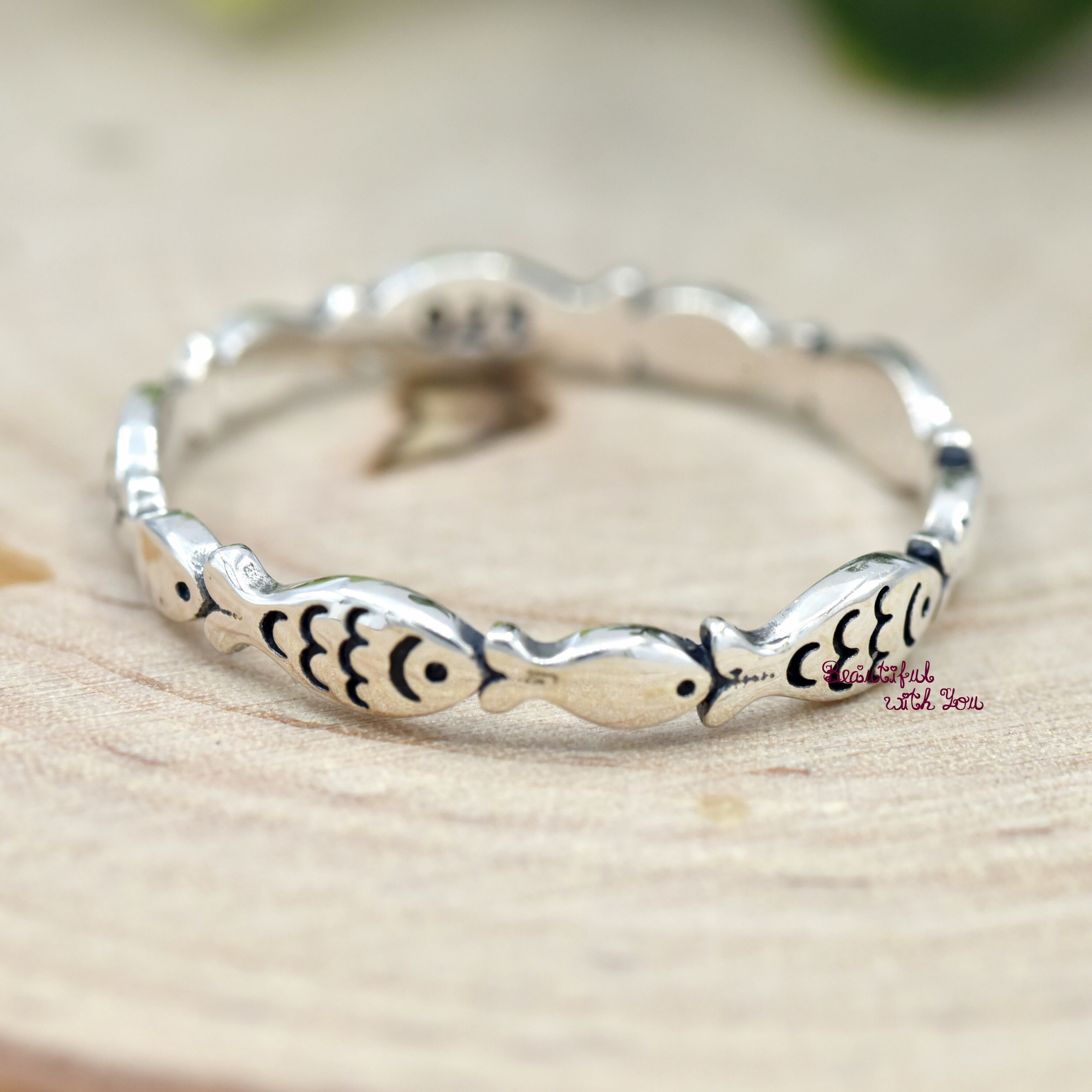 3mm Christian Ichthys Eternity Ring Fish Symbol Eternity - Etsy Finland
