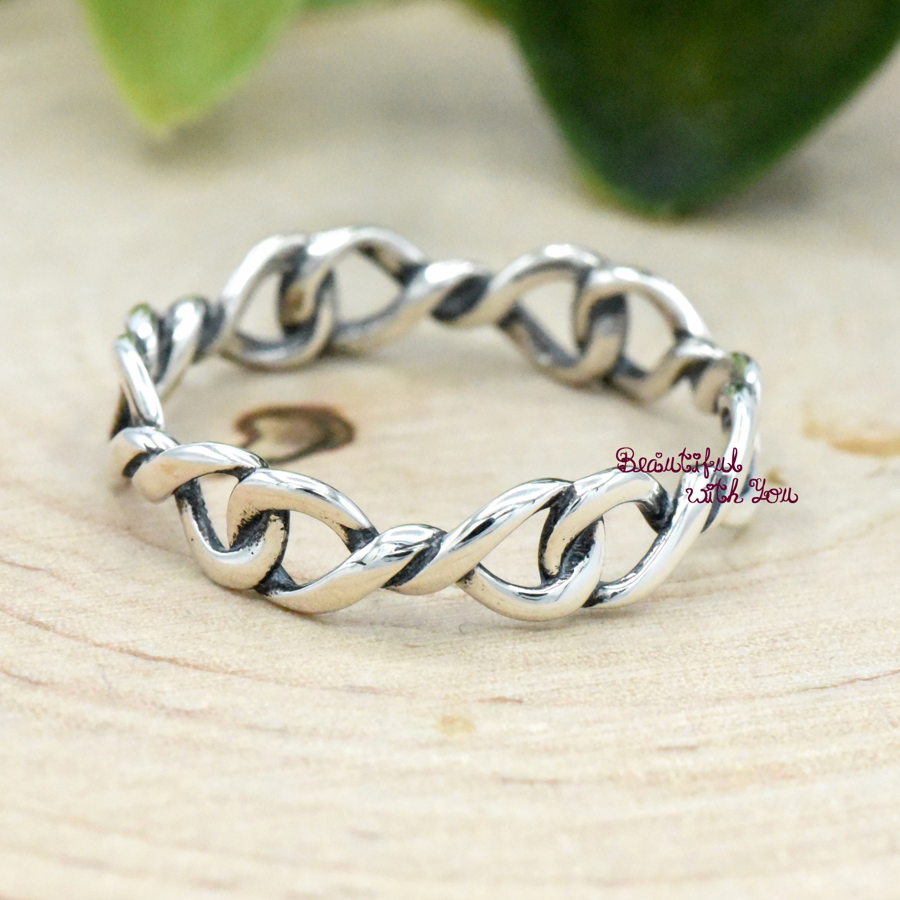Infinity Twist Promise Ring Womens Infinity Eternity Wedding - Etsy