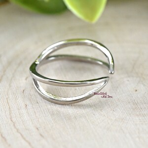 Wire Style Criss Cross Toe Ring Silver, Sterling Silver Toe Ring, Open ...