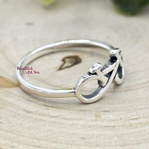 Bicycle Ring, Casual Ladies Ring, Solid 925 Sterling Silver Bicycle ...