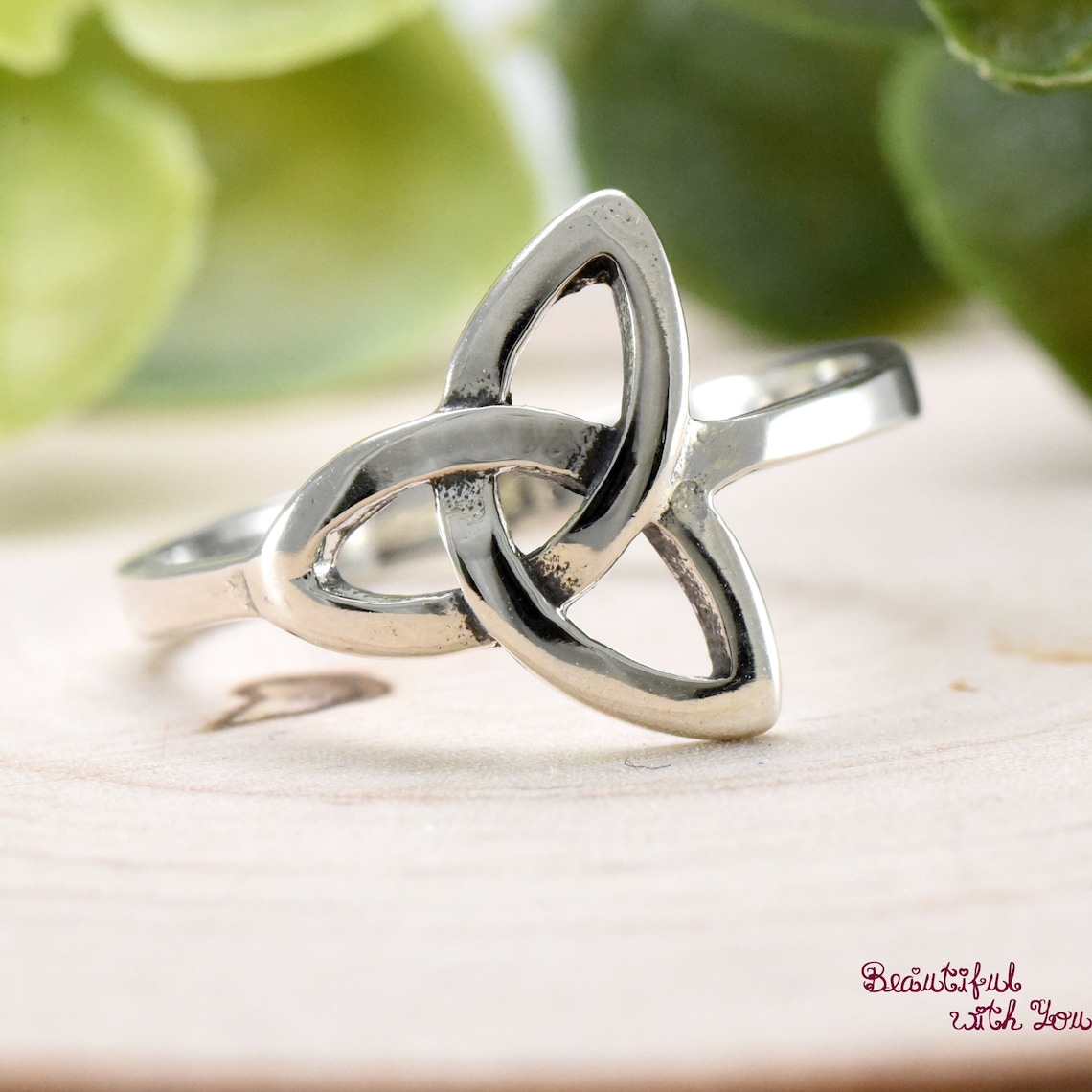 Celtic Trinity Knot Inspired Ring Celtic Triquetra Ring - Etsy