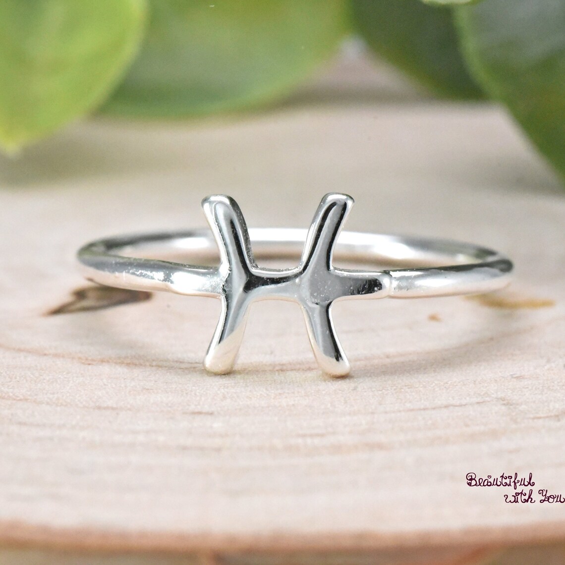 Zodiac Sign Ring Pisces Ring Star Signs Ring Birth Date - Etsy