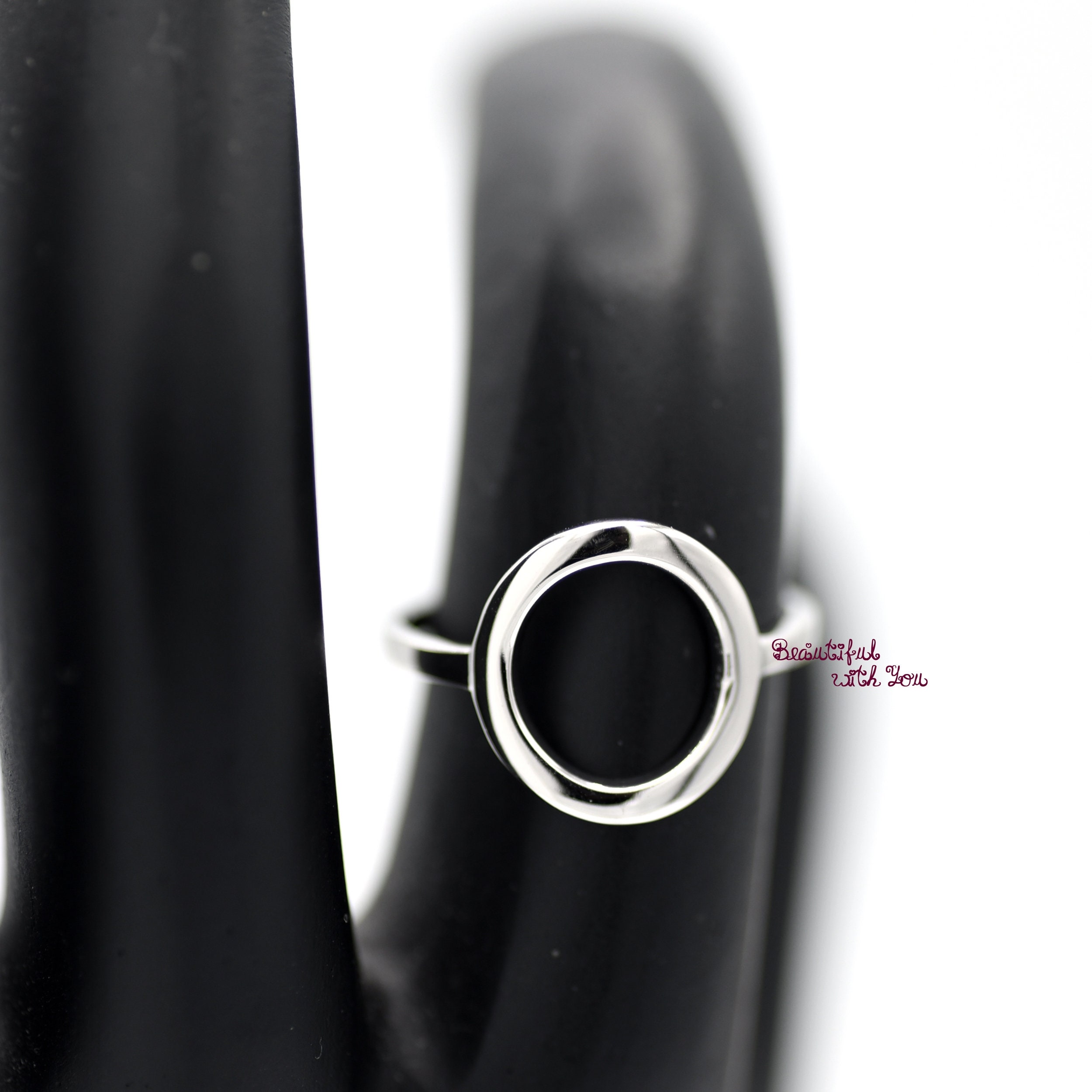 Karma Ring Open Circle O Ring Open Circle Ring Silver 925 - Etsy