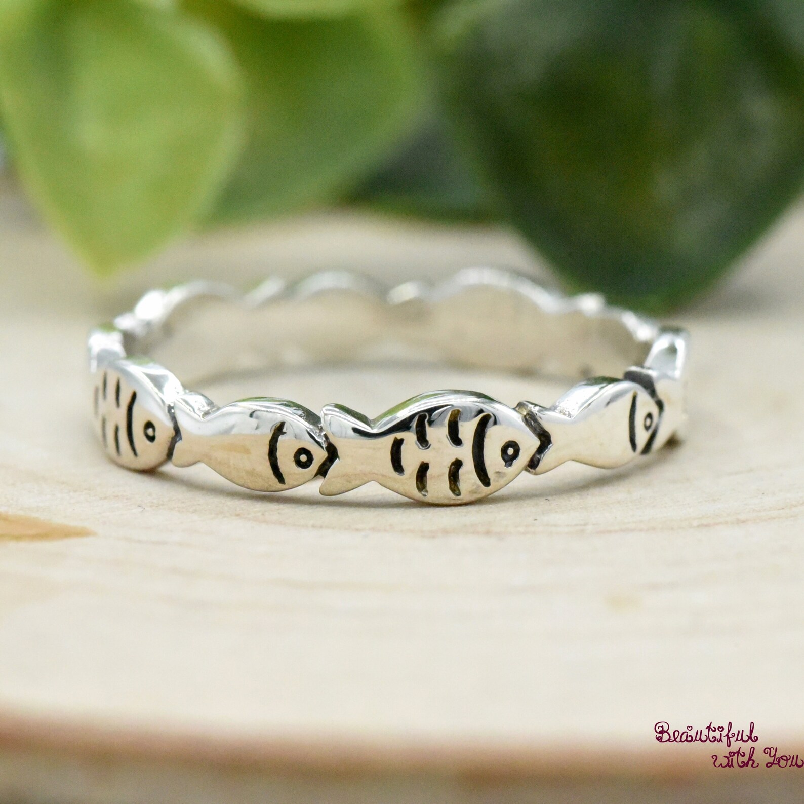 4mm Ichthys Fish Eternity Ring Christians Fish Symbol - Etsy