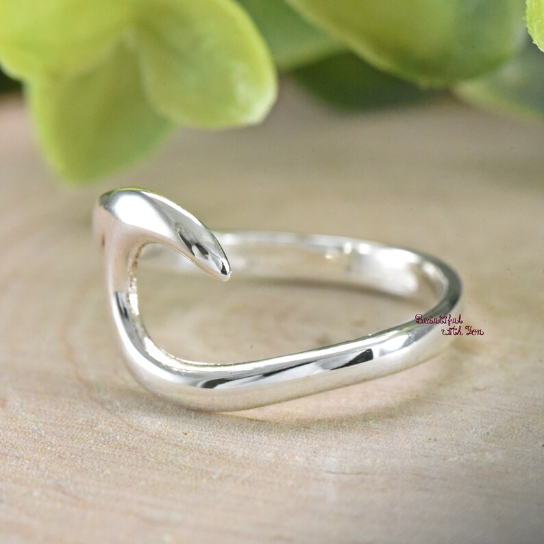 Unique Wave Ring Sterling Silver Womens Oceans Wave Ring - Etsy