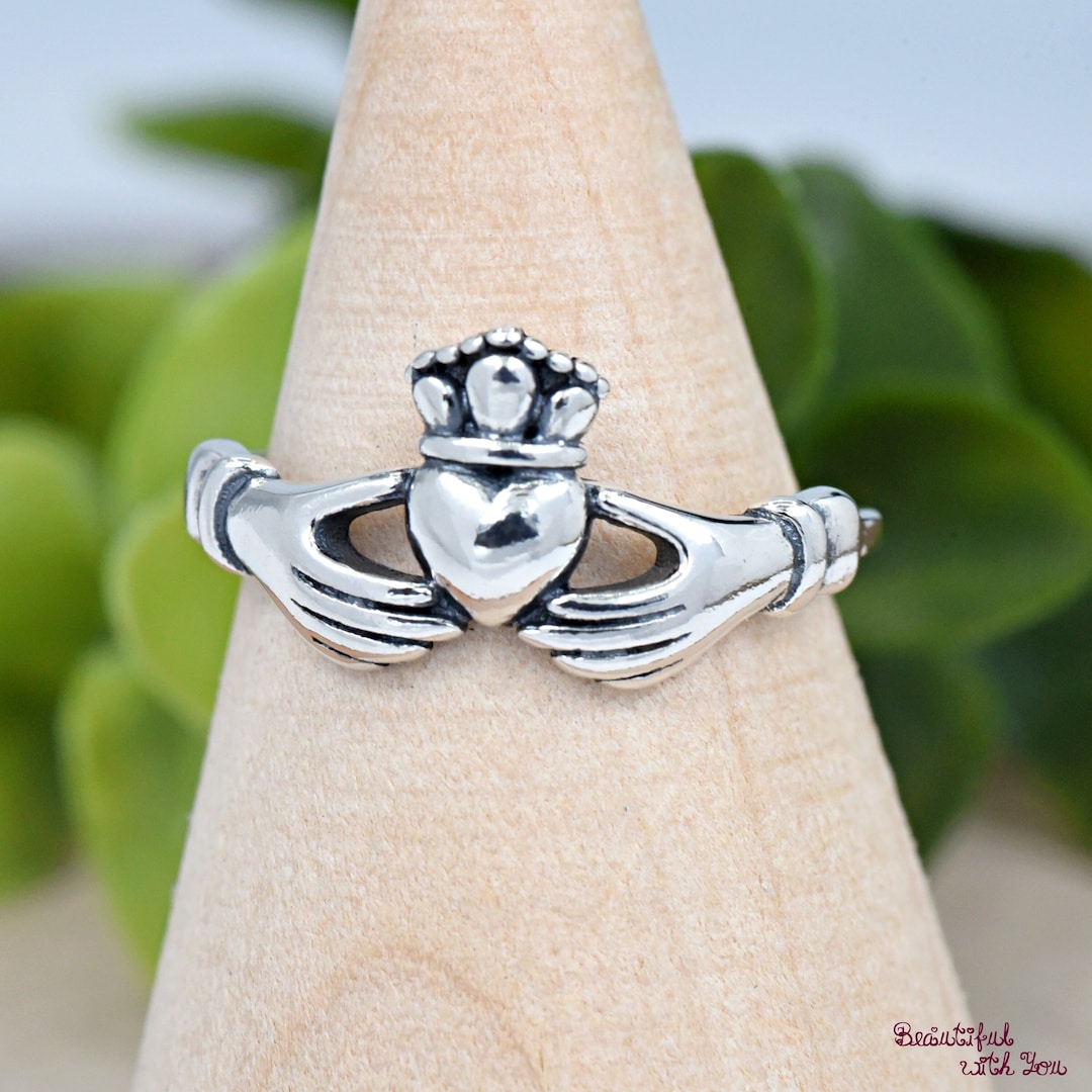 Traditional Irish Claddagh Ring, Best Friend Ring, Friendship Loyal ...