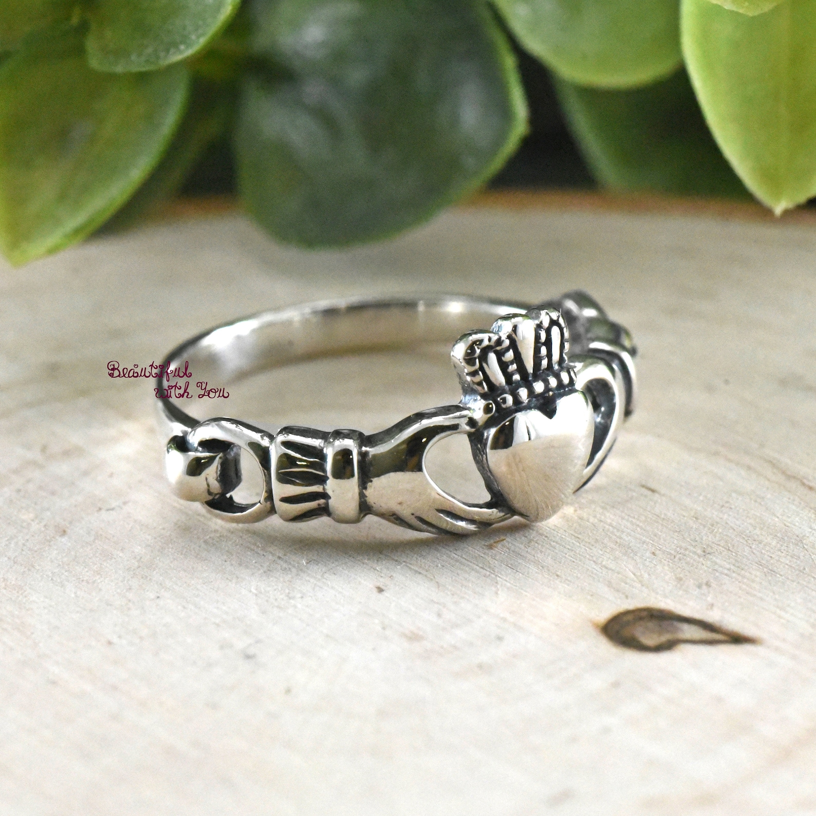Celtic Claddagh Ring Silver Silver Claddagh Ring Simple - Etsy