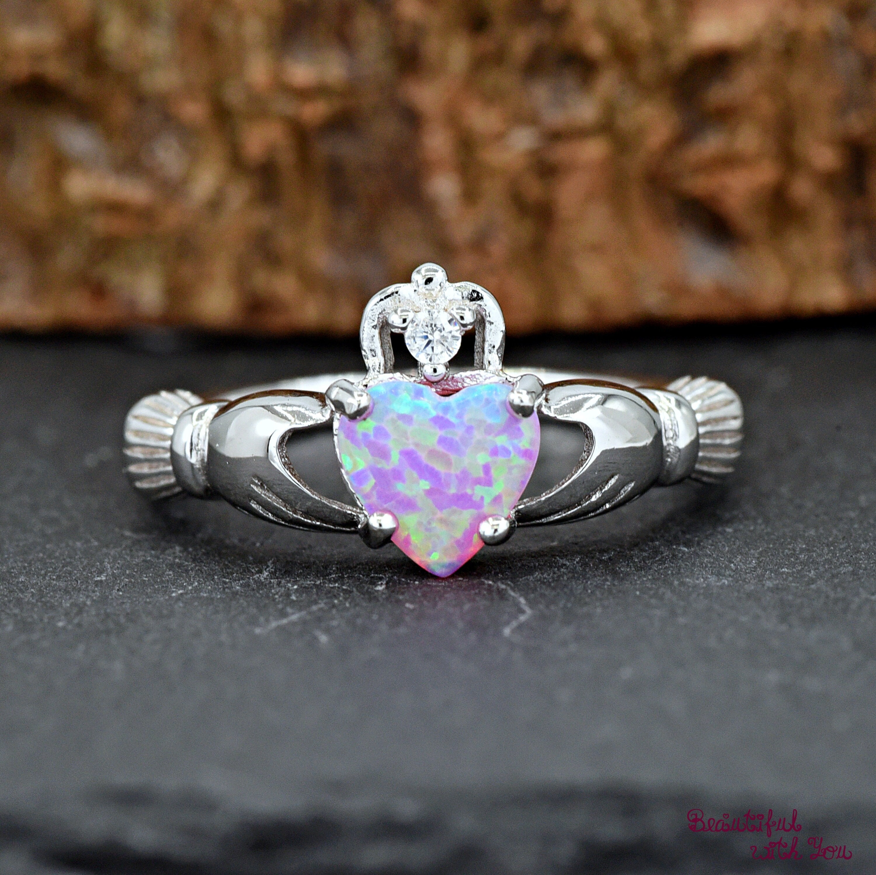 925 Sterling Silver Womens Silver Claddagh Ring Womens Ring Best Friend ...