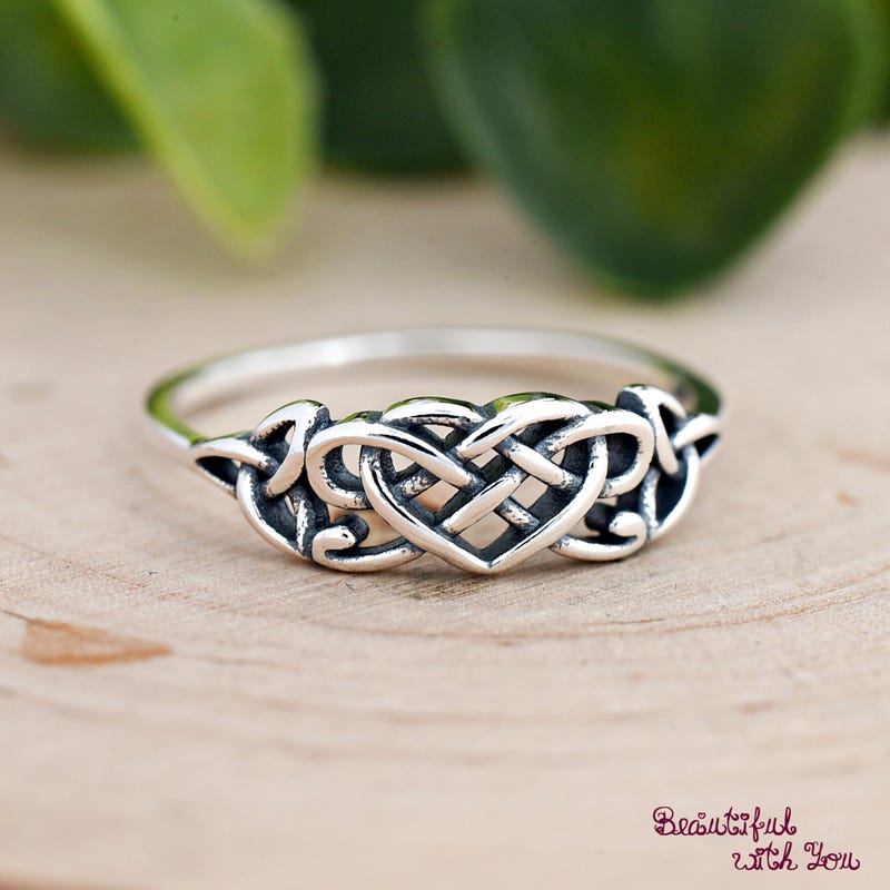 Sterling Silverheart Ring - Etsy