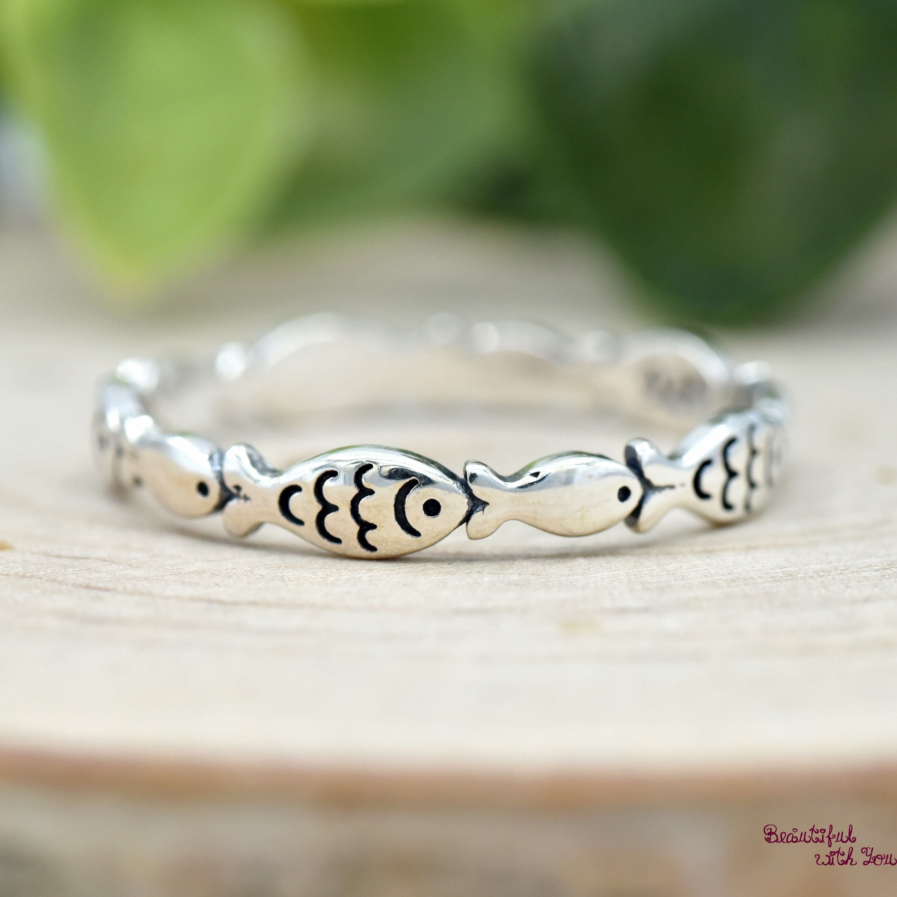 3mm Christian Ichthys Eternity Ring Fish Symbol Eternity - Etsy Finland