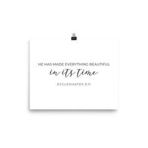 He Has Made Everything Beautiful in Its Time Encouragement - Etsy