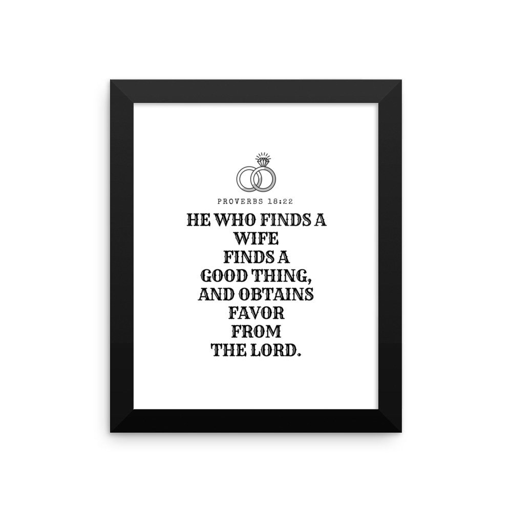 He Who Finds a Wife Finds a Good Thing Master Bedroom Wall - Etsy UK