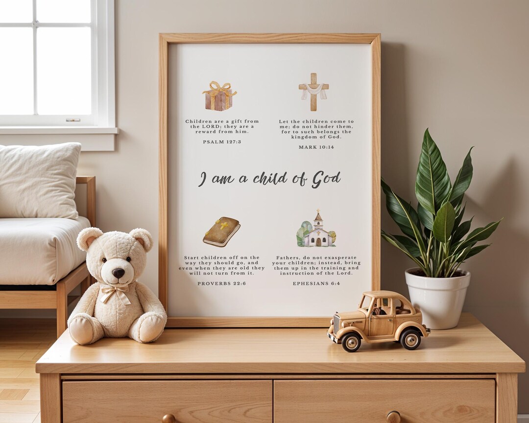 I Am a Child of God Gift for Christian Baby Dedication and Expecting ...