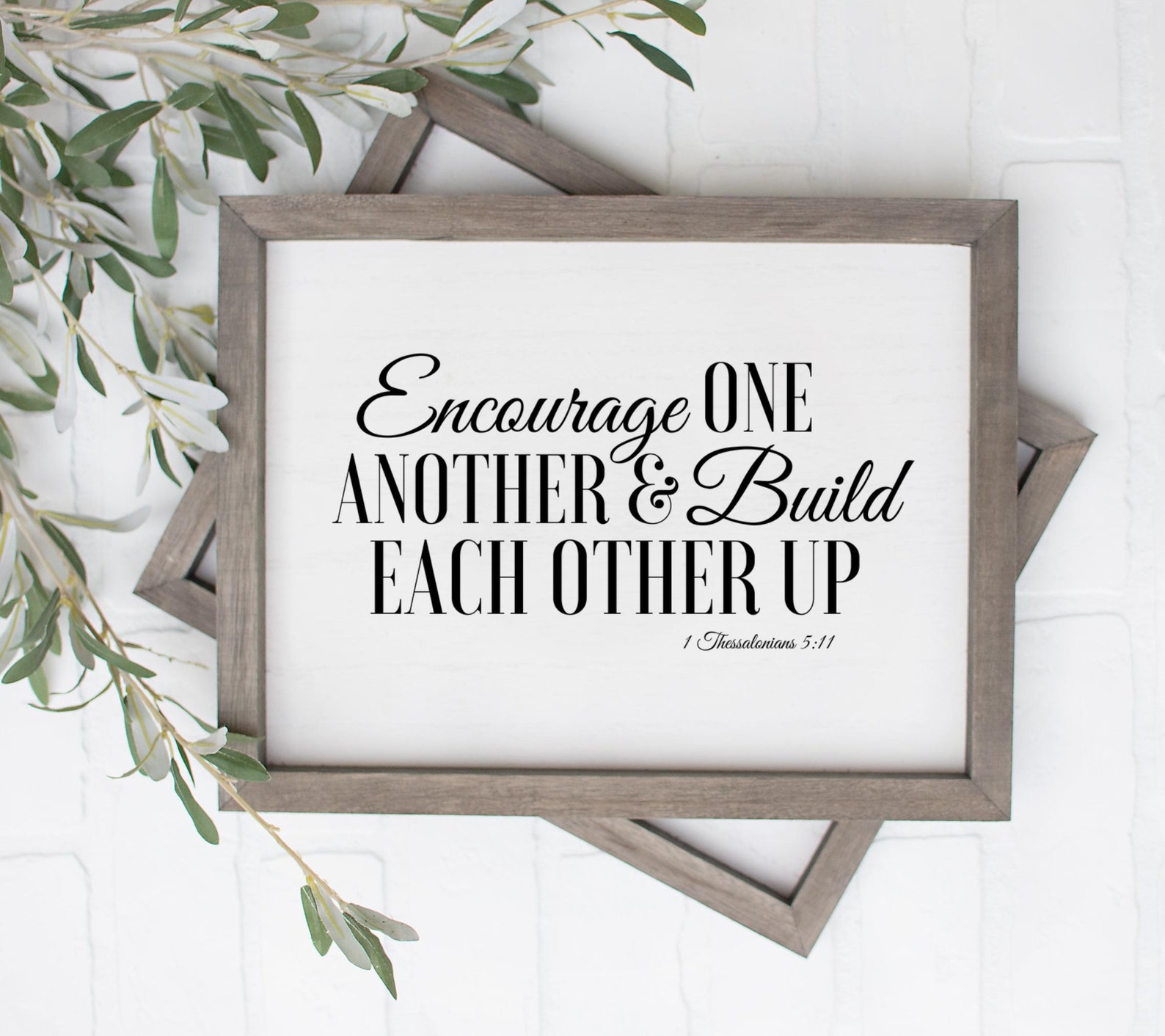 Encourage One Another and Build Each Other Up Bible Verse | Etsy
