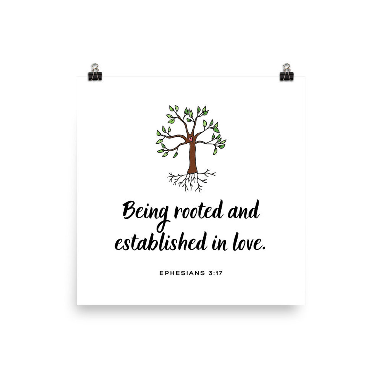 Rooted and Established in Love Marriage Signs Love Bible | Etsy