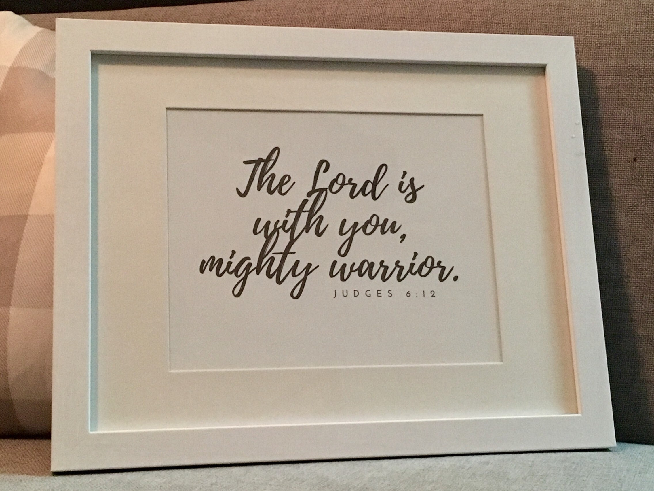 The Lord is With You Mighty Warrior, Judges 6 12, Bible Verse Prints ...
