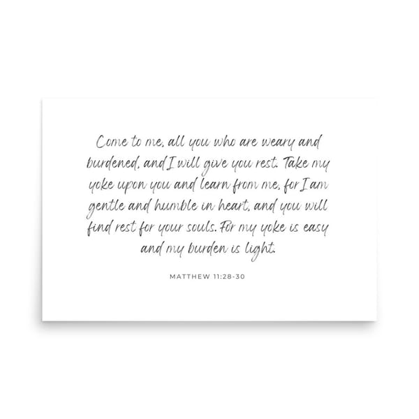 Come to Me All Who - Etsy