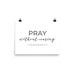 Pray Without Ceasing Christian Signs Prayer Wall Art Large - Etsy