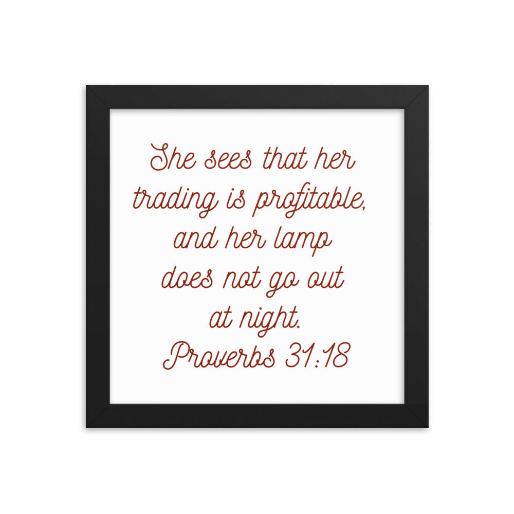 Christian Office Decor Christian Signs Proverbs 31 Quote - Etsy UK