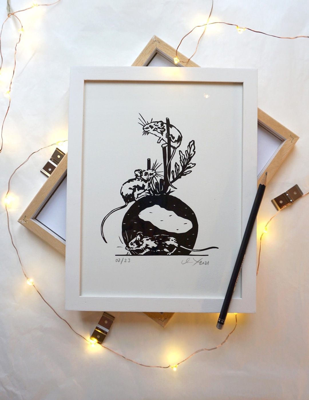 Beetroot - Original Screen Print Graphic - Etsy