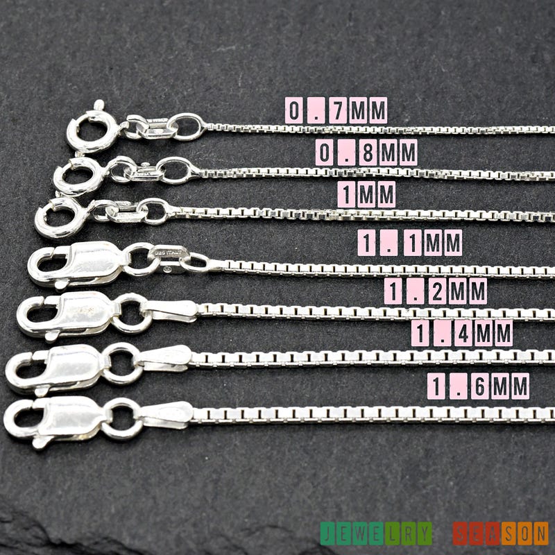 Sterling Box Clasp Safety - Etsy