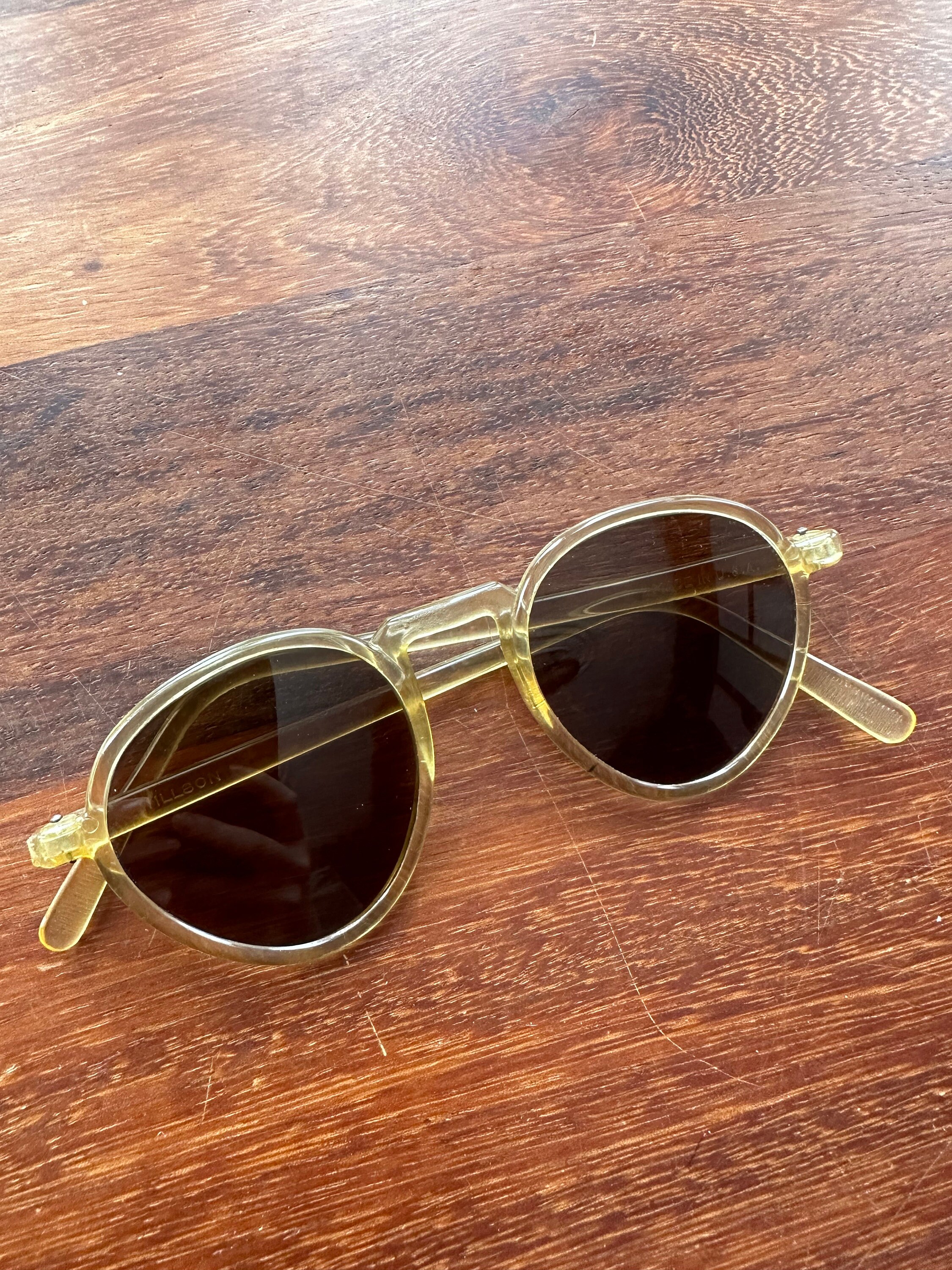 1930s 1940s Vintage Yellow Round Sunglasses Frames - Etsy