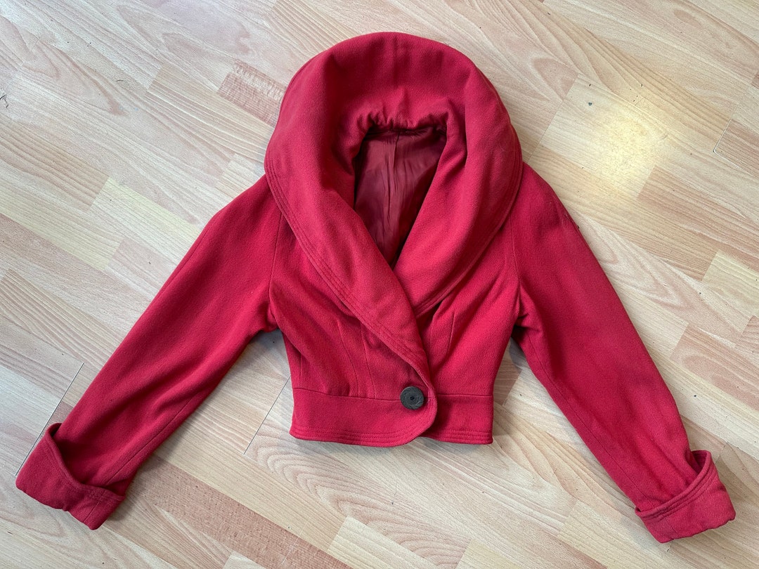 1950s Cropped Wool Pin up Jacket - Etsy