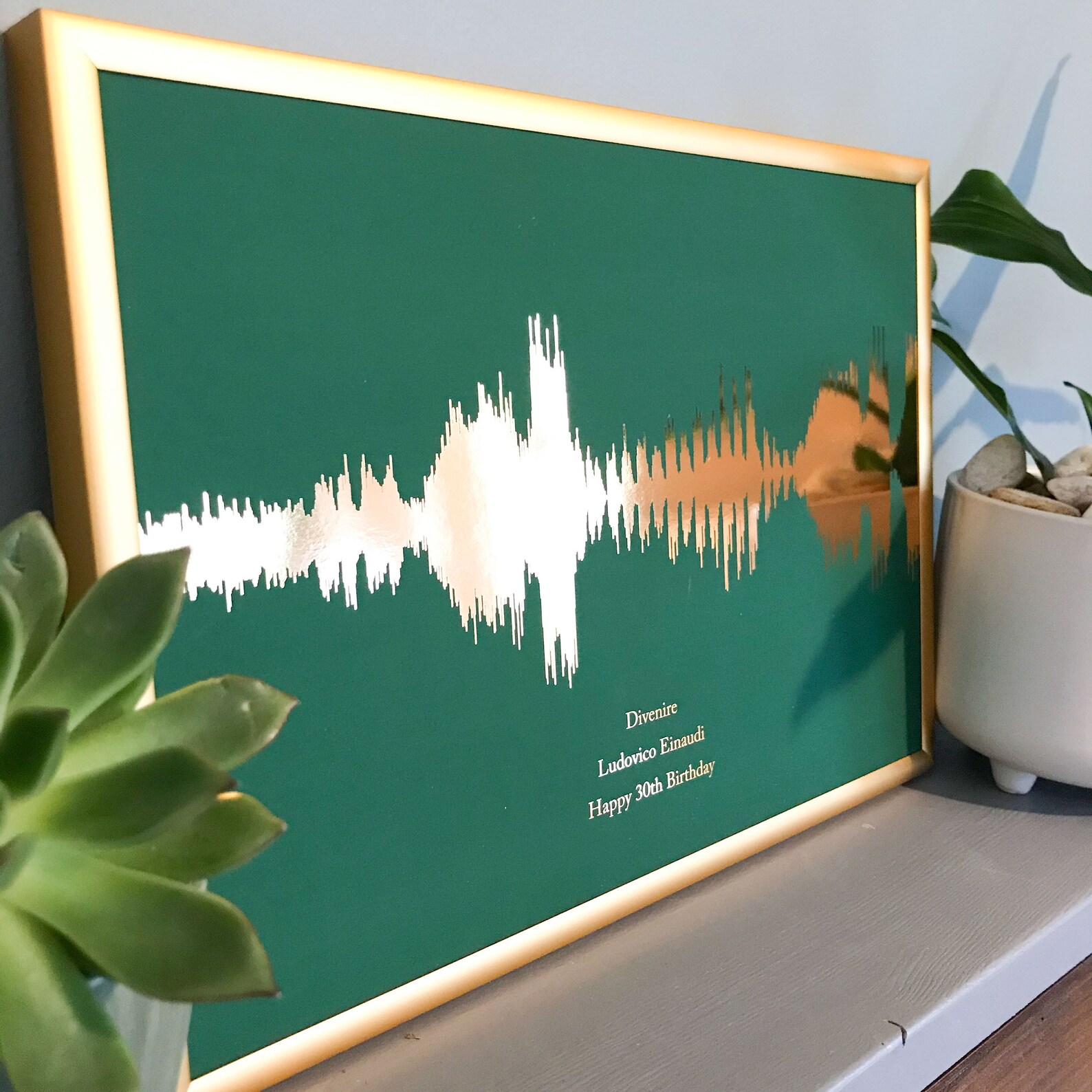 Personalised Wall Art Favourite Song Print Gift Sound Waves - Etsy