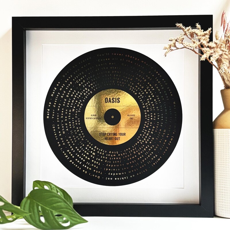 Custom Song Record Poster - Etsy UK