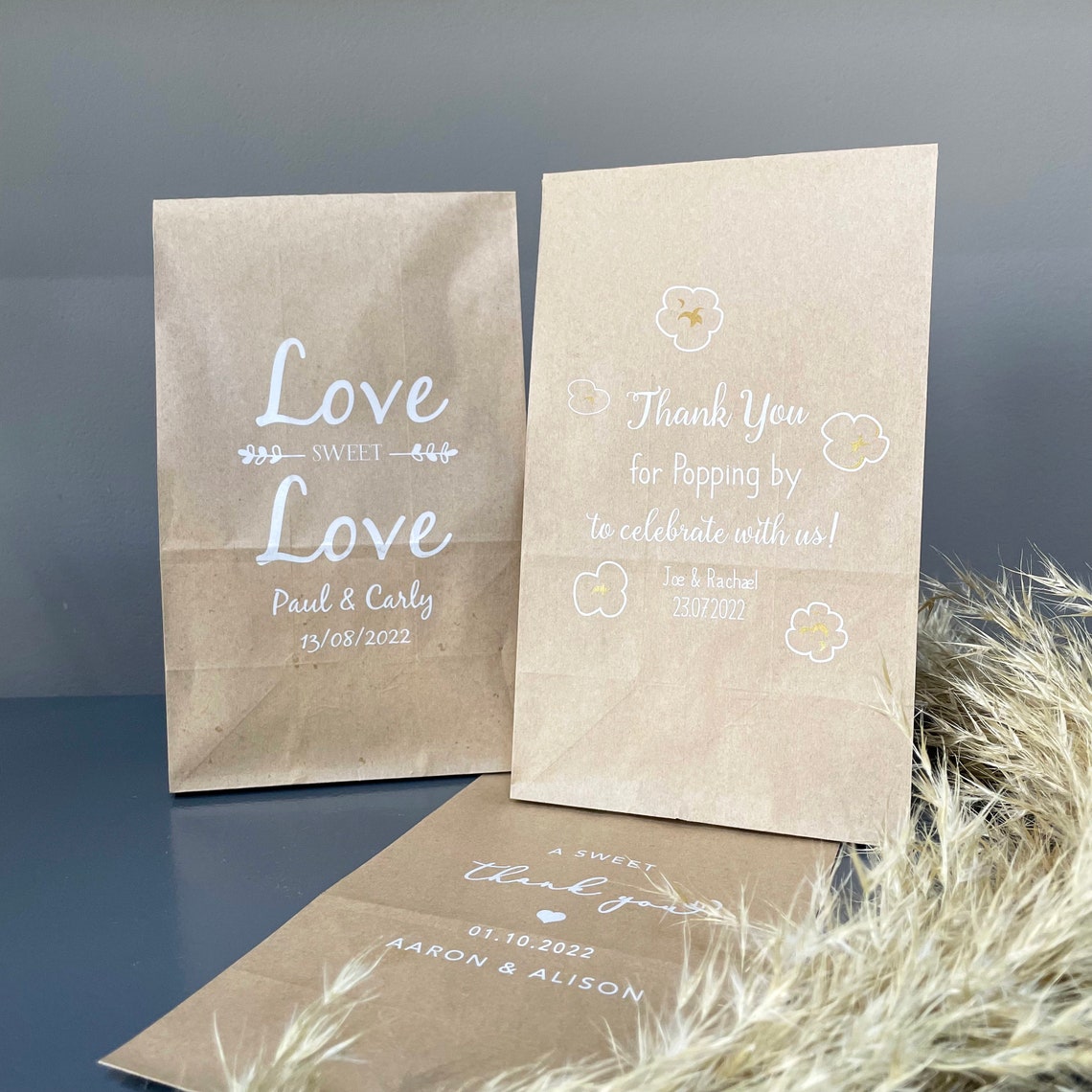 Personalised Wedding Sweet Bags WE SAID I DO Love Candy Cart - Etsy
