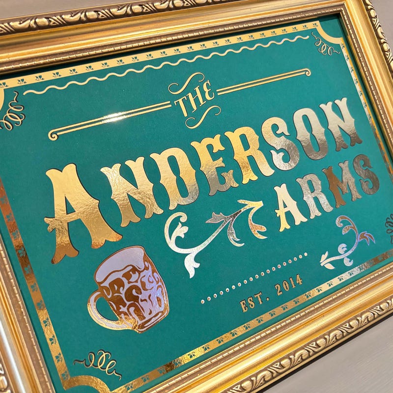 Custom Retro Pub Sign - Etsy