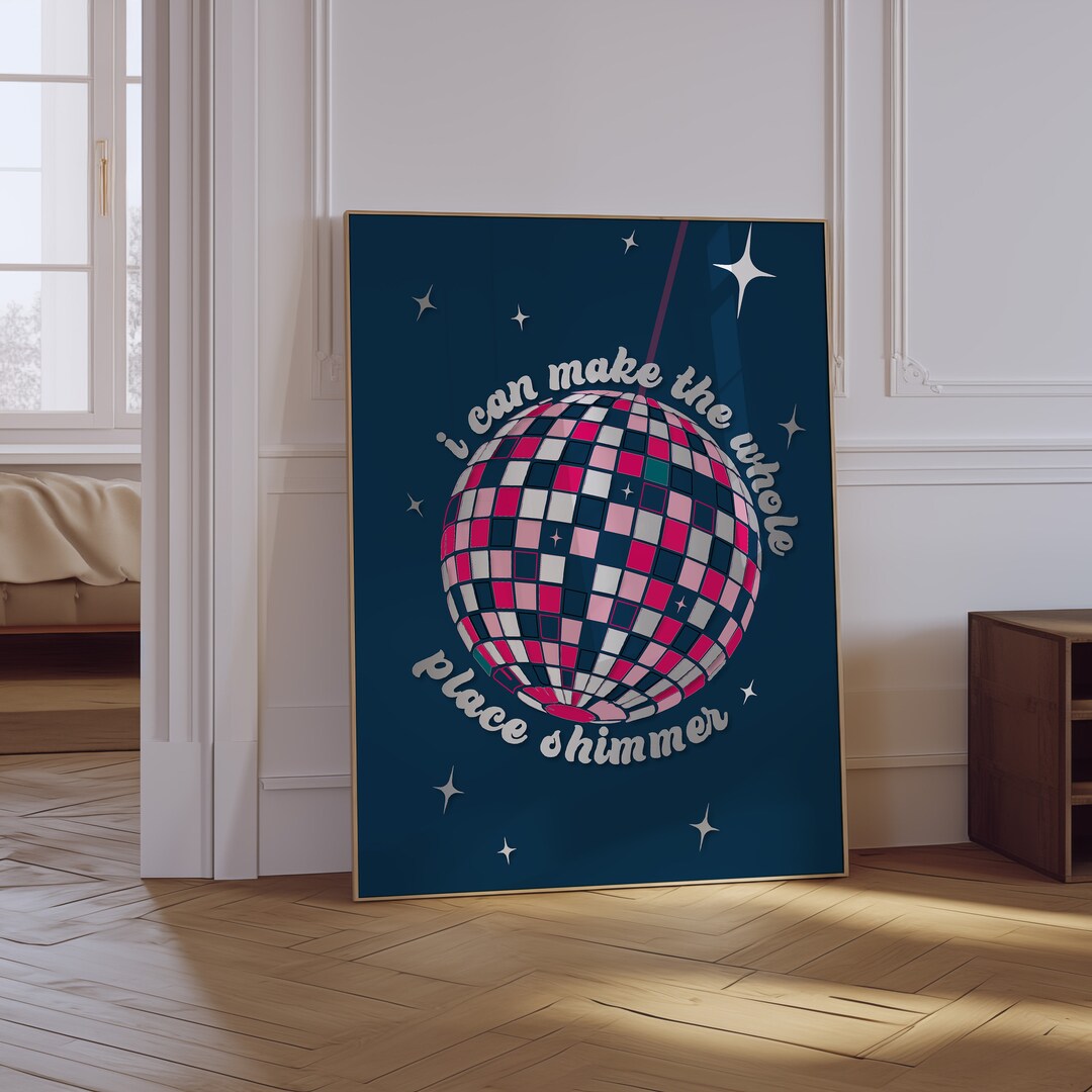 I Can Make the Whole Place Shimmer Music Lyrics Wall Art Print | Real ...