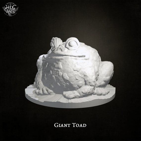 Giant Toad Tabletop RPG Miniature | Etsy
