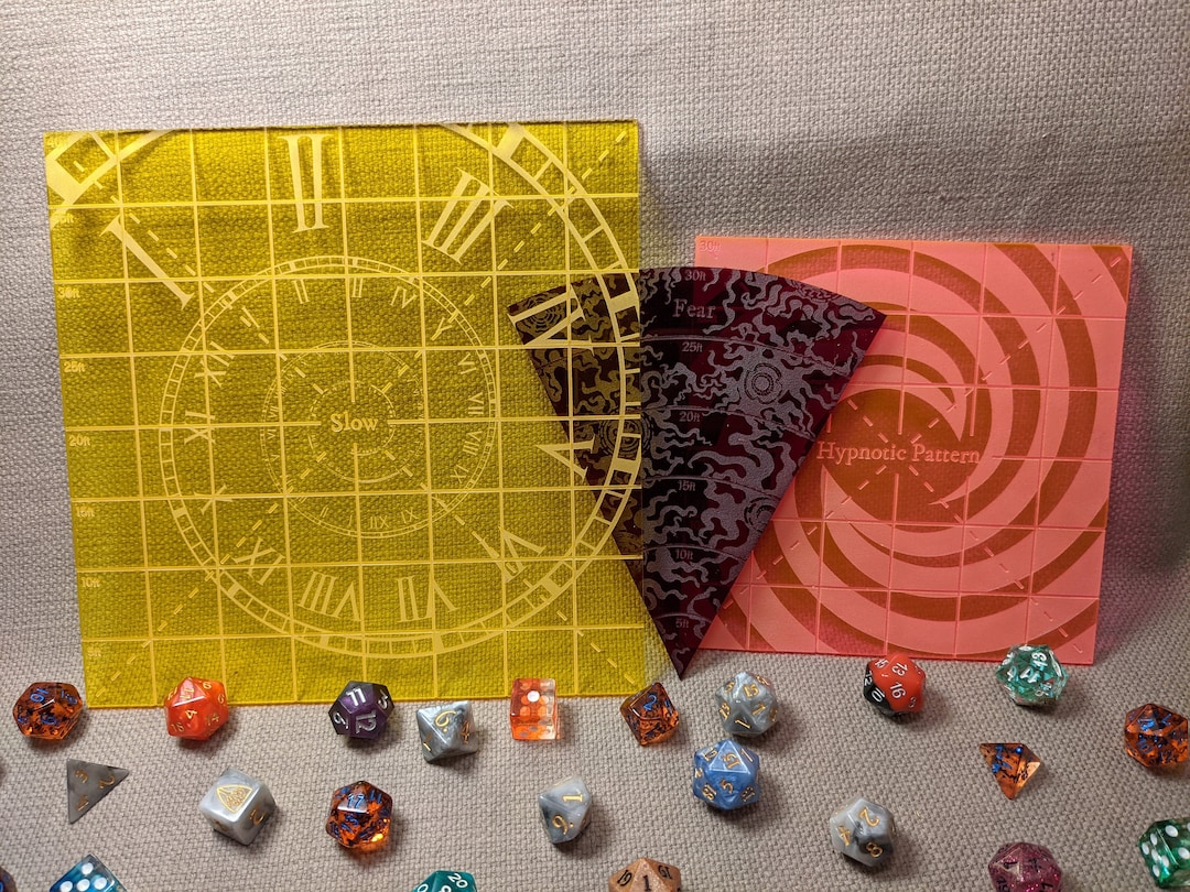 Area of Effect Spell Templates Dungeons & Dragons - Etsy