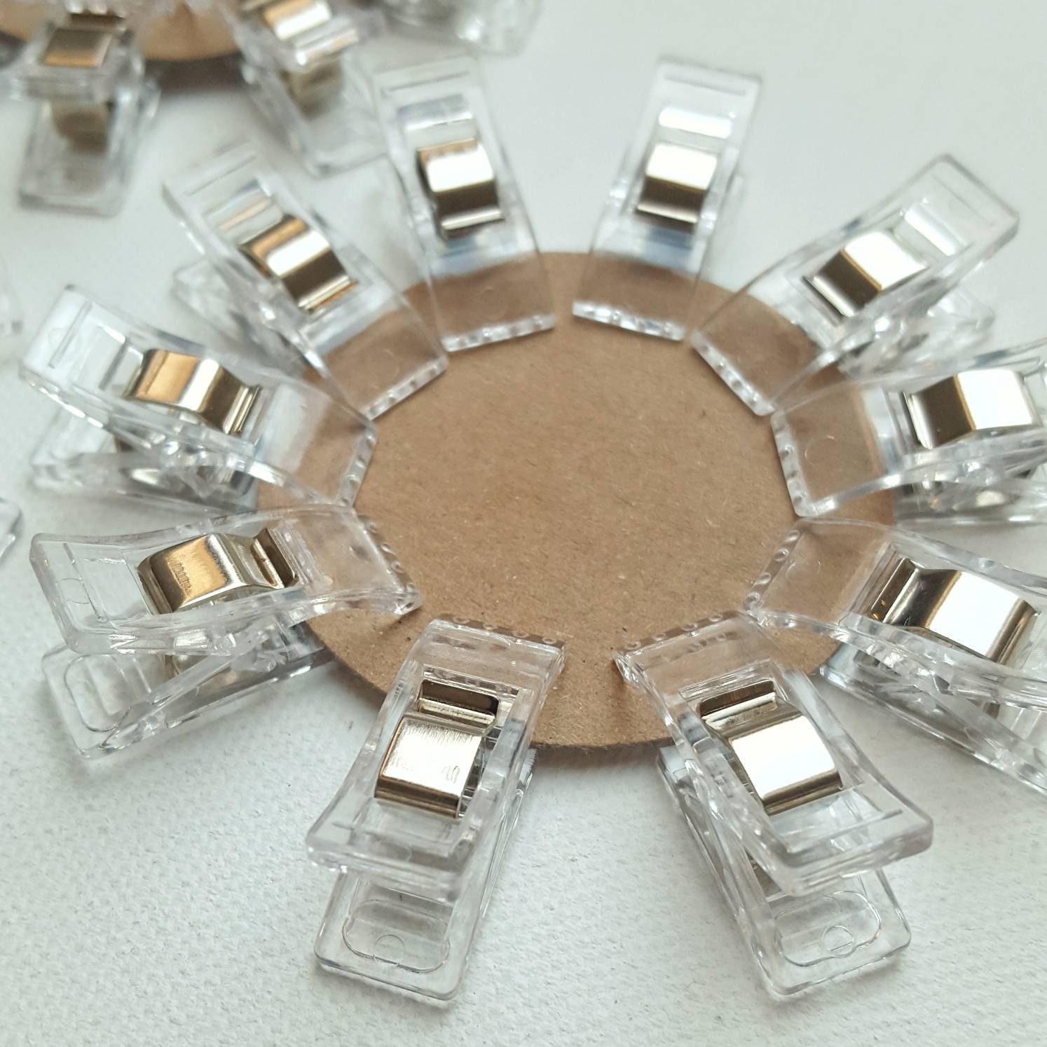 Fabric Clips Pack of 10 RED or CLEAR | Etsy