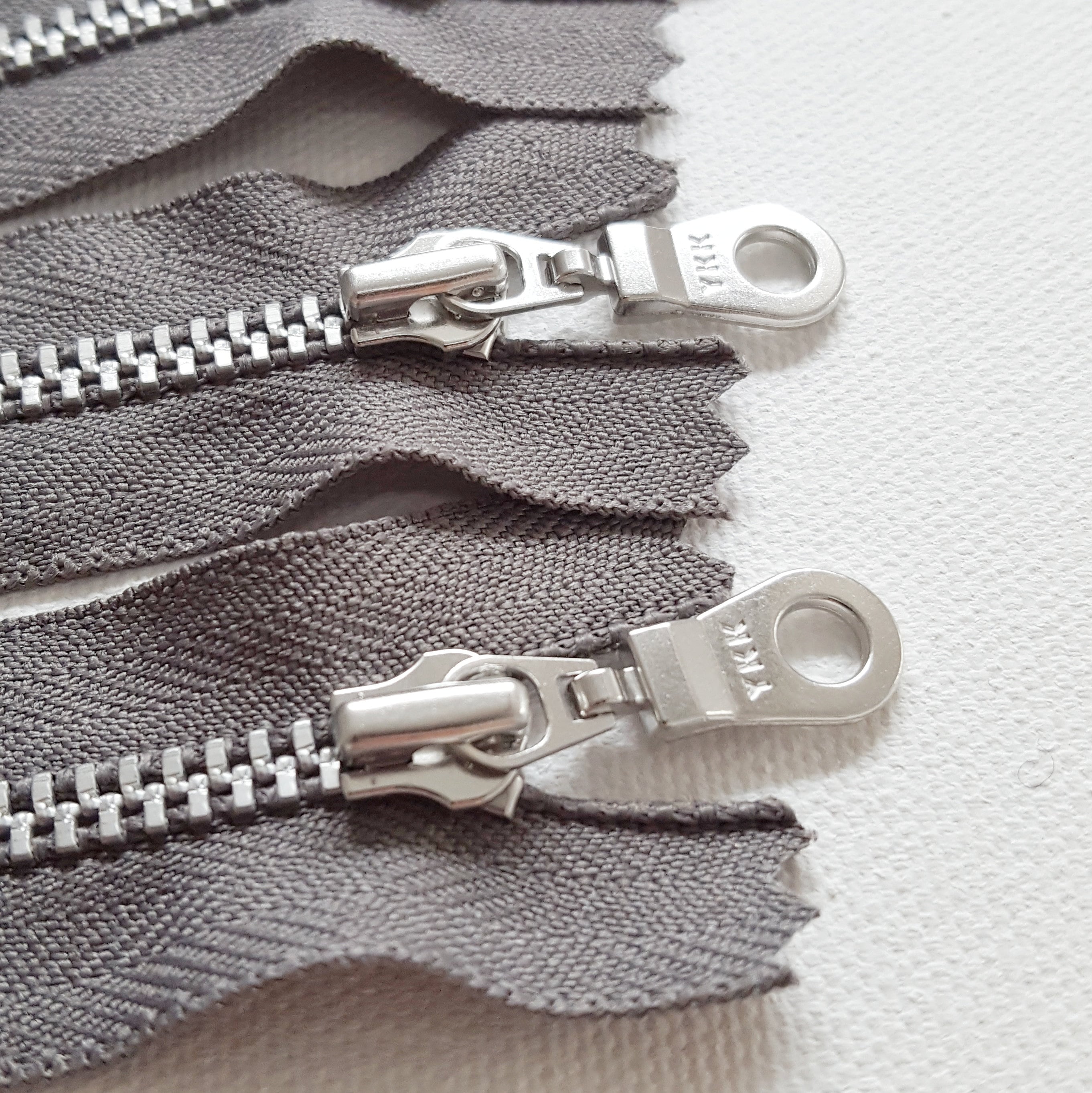 YKK Gun Metal 860 Silver Zipper - Etsy