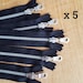 YKK BLACK (580) SILVER Zipper Doughnut Pull ***pack of 5*** 10,13,15,18 ...