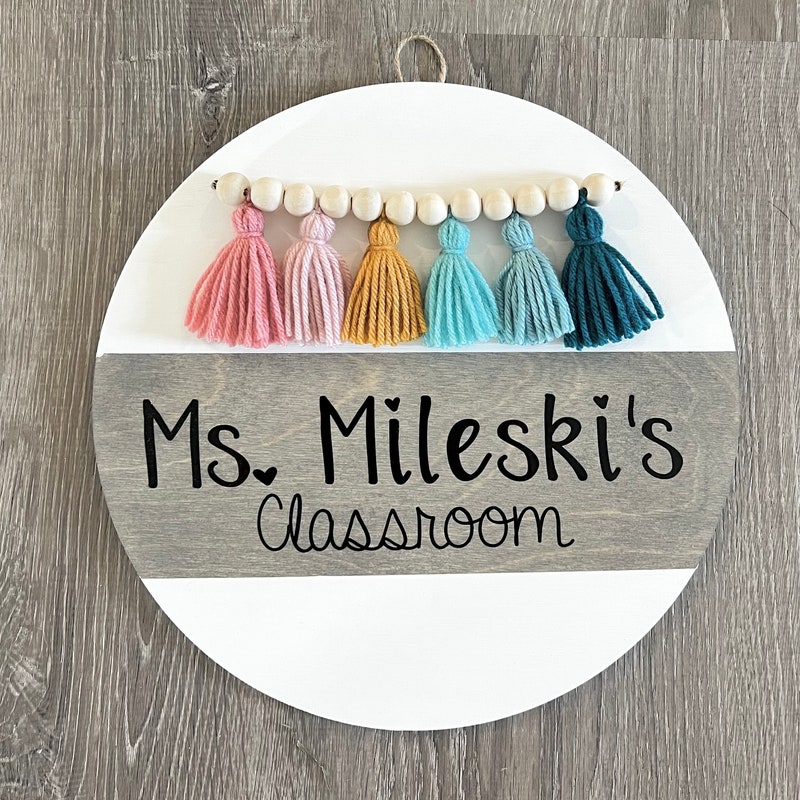 Teacher Name Sign - Etsy