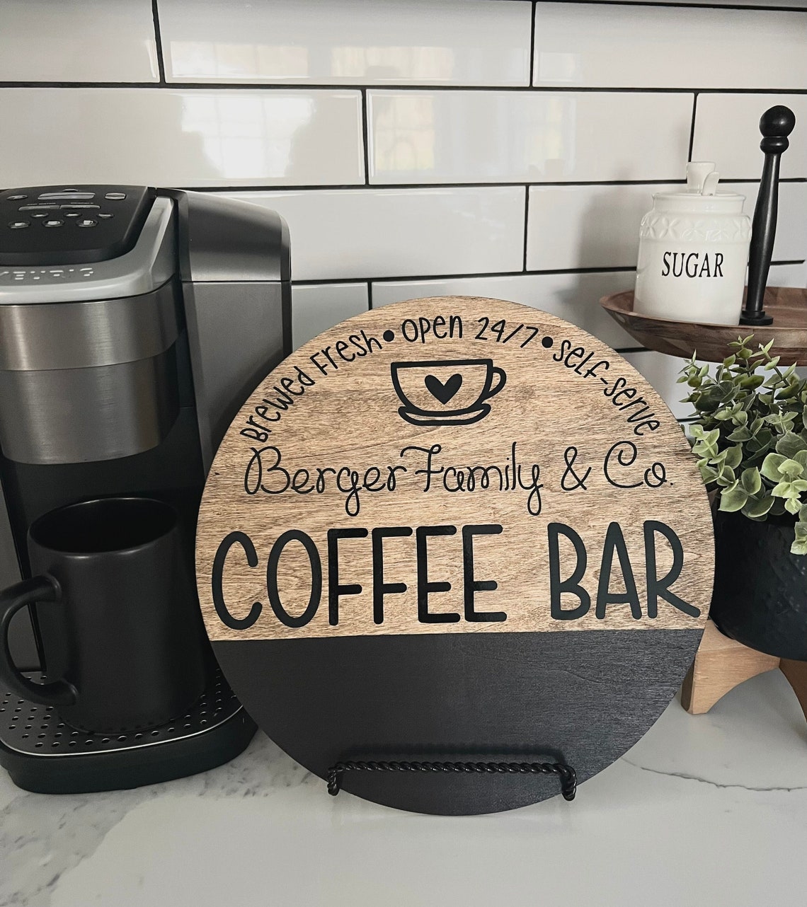 Coffee Bar Sign. Personalized Coffee Bar. Coffee Gift. - Etsy
