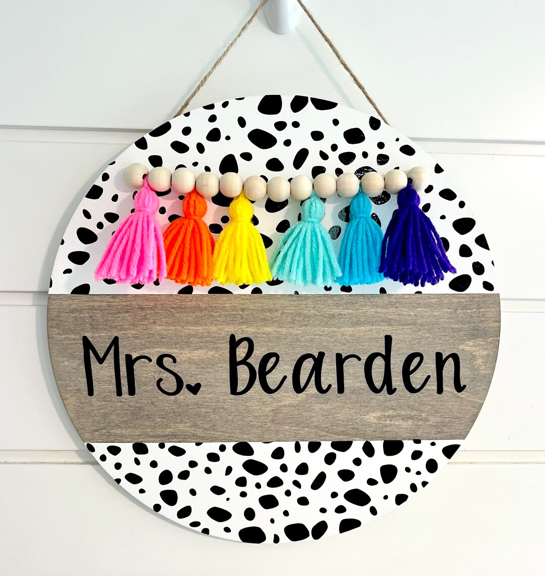 Teacher Door Hanger. Dalmation Door Hanger. Dalmation Classroom ...