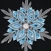 Handmade Snowflake CHRISTMAS Tree Decoration/ornament in Light - Etsy