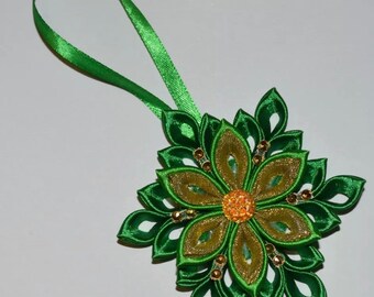 Handmade Snowflake CHRISTMAS Tree Decoration/ornament in Light Blue ...