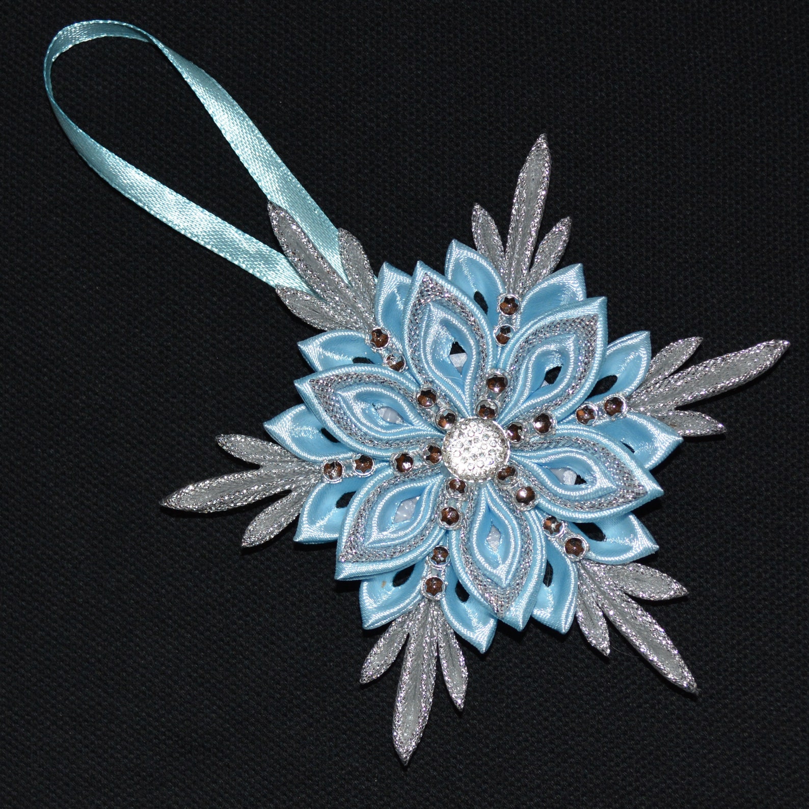 Handmade Snowflake CHRISTMAS Tree Decoration/ornament in Light - Etsy