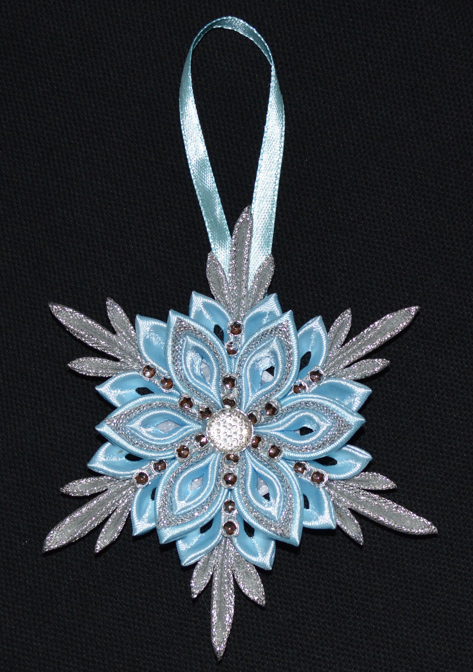 Handmade Snowflake CHRISTMAS Tree Decoration/ornament in Light | Etsy